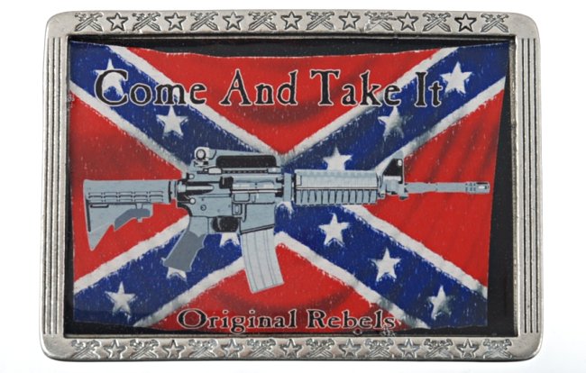 Rebel Flags With Guns